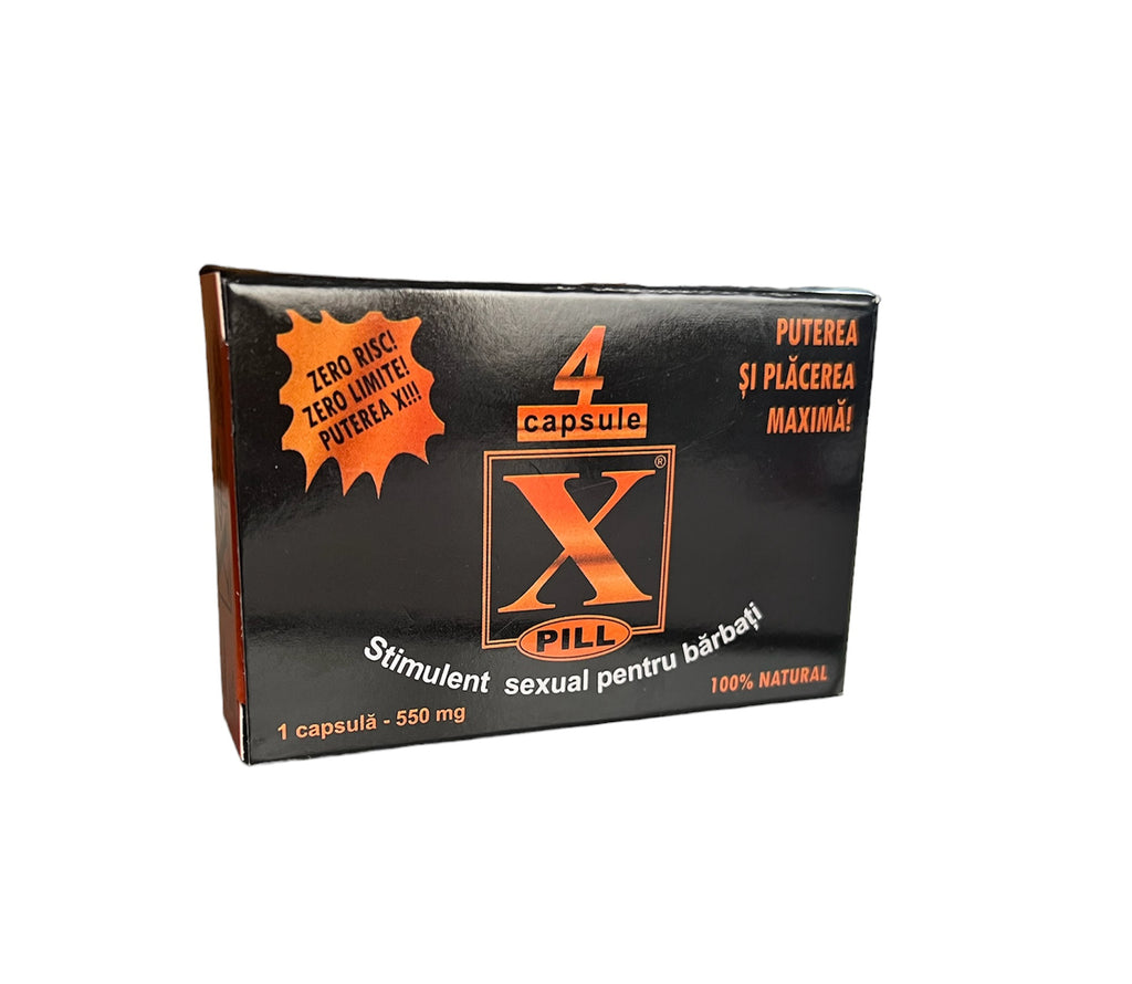 Capsule X-Pill, pentru stimularea erectiei, intarzierea ejacularii si – Intimax - hipermarket adult