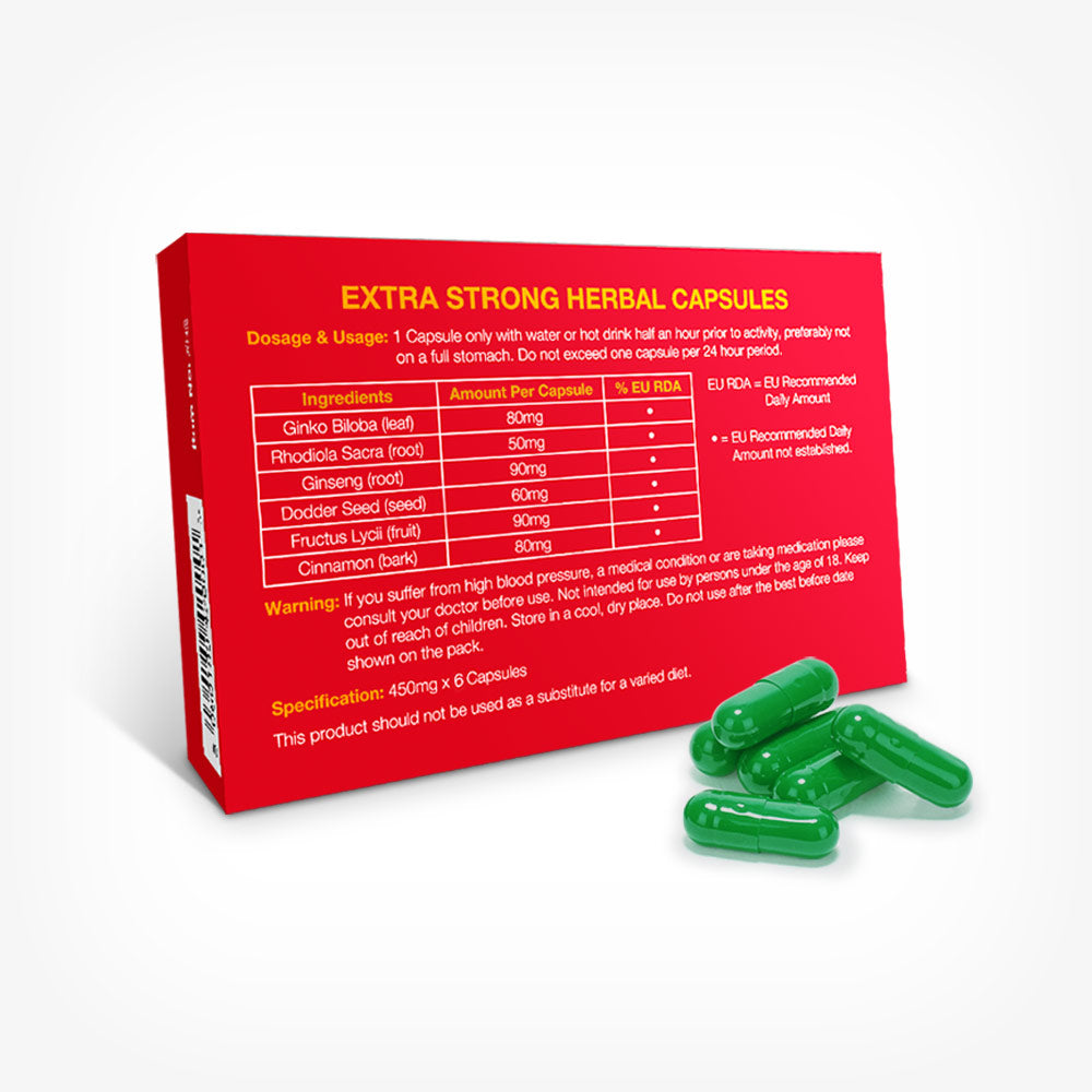 Capsule concentrate Extra Strong, stimulare erectie puternica, 6 buc ...