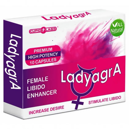 Capsule Ladyagra Cupid Labs, pentru cresterea libidoului feminin, 10 c– Intimax - hipermarket adult