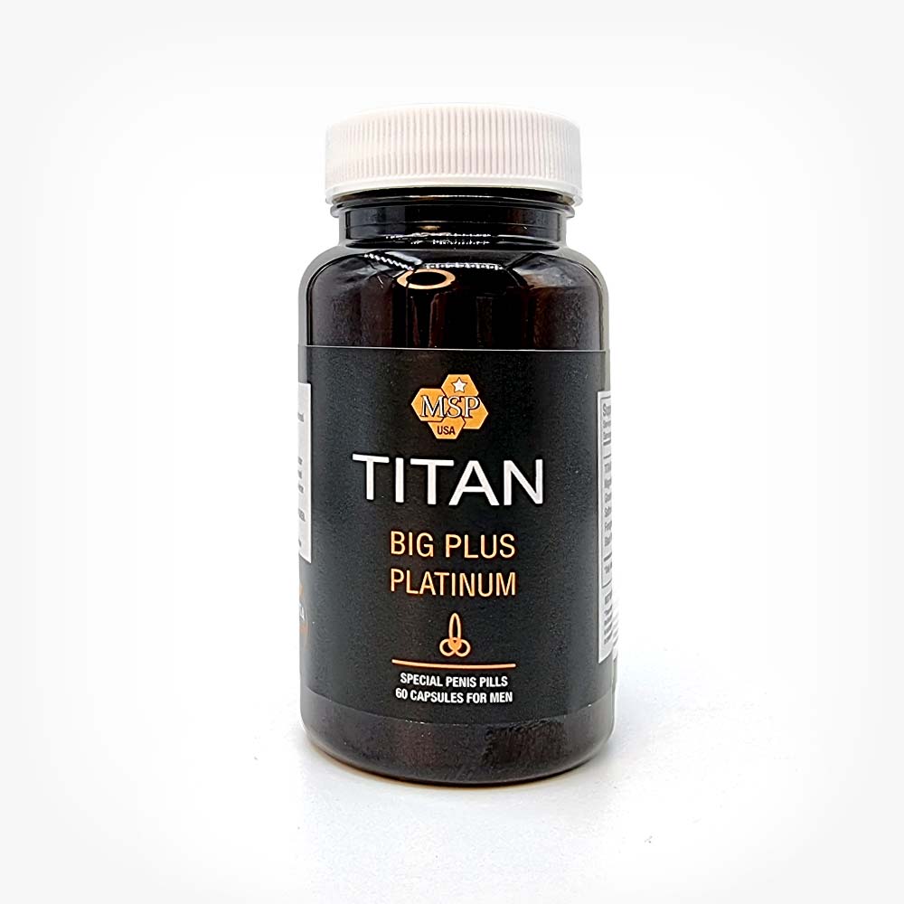 Capsule TITAN BIG Plus Platinum, pentru marirea penisului, 60 buc ...